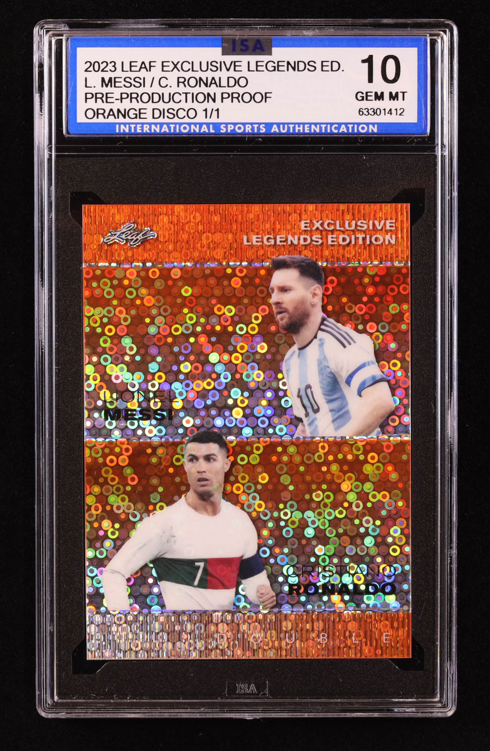Lionel Messi / Cristiano Ronaldo 2023 Leaf Exclusive Legends Edition ...