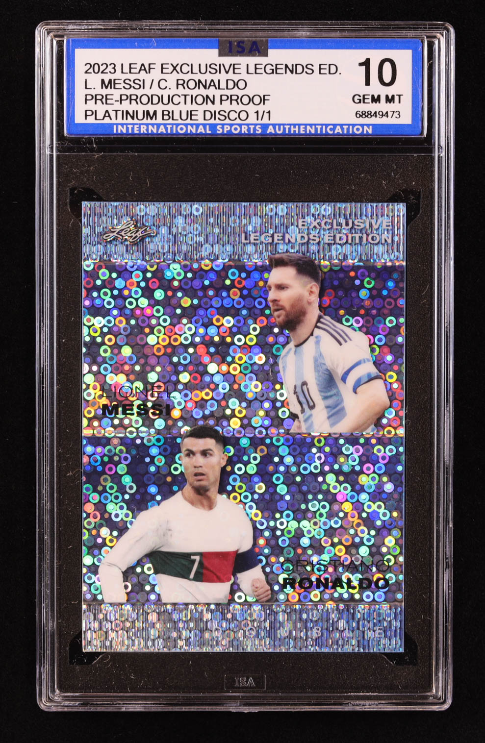 Lionel Messi / Cristiano Ronaldo 2023 Leaf Exclusive Legends Edition ...