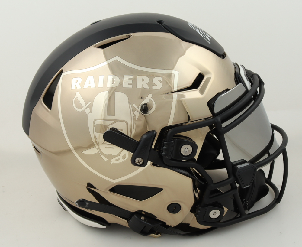 Davante Adams Signed Raiders Full-Size Authentic On-Field Chrome Speed ...