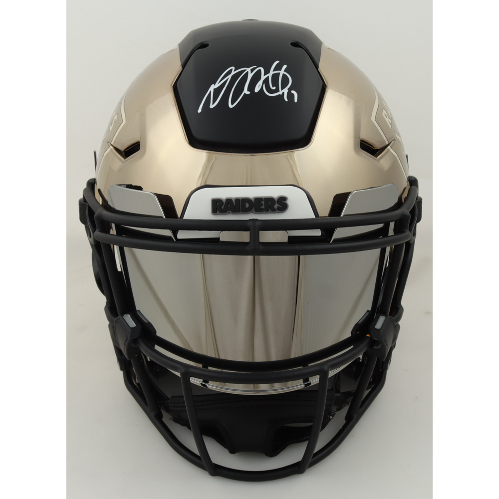 Davante Adams Signed Raiders Full-Size Authentic On-Field Chrome Speed ...