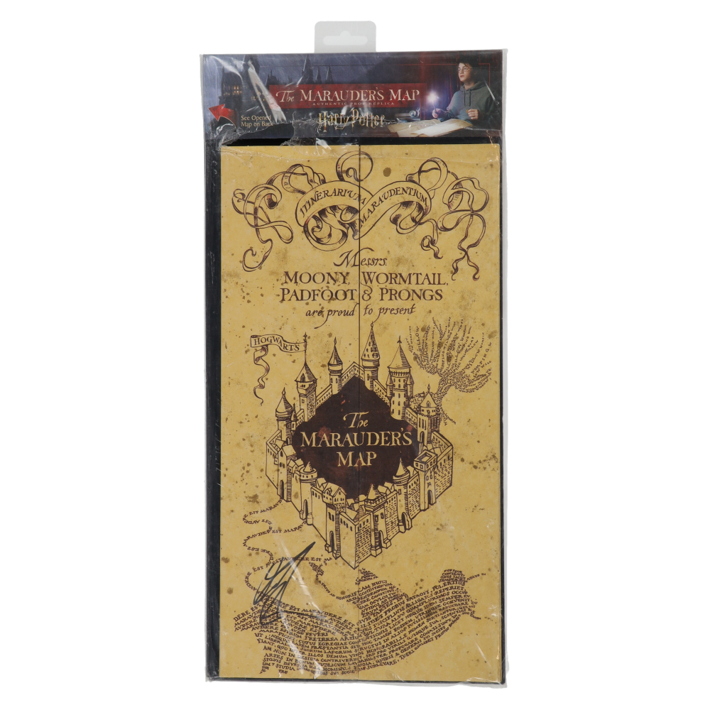 Daniel Radcliffe Signed "The Marauder's Map" Replica Map (Beckett ...