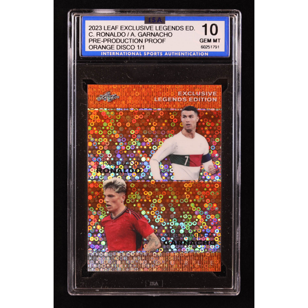 Cristiano Ronaldo / Alejandro Garnacho 2023 Leaf Exclusive Legends ...