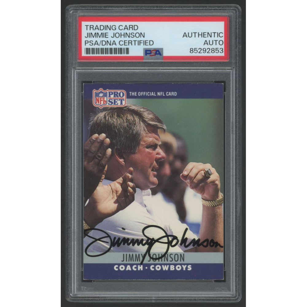 Jimmy Johnson Signed 1990 Pro Set #85 (PSA) | Pristine Auction