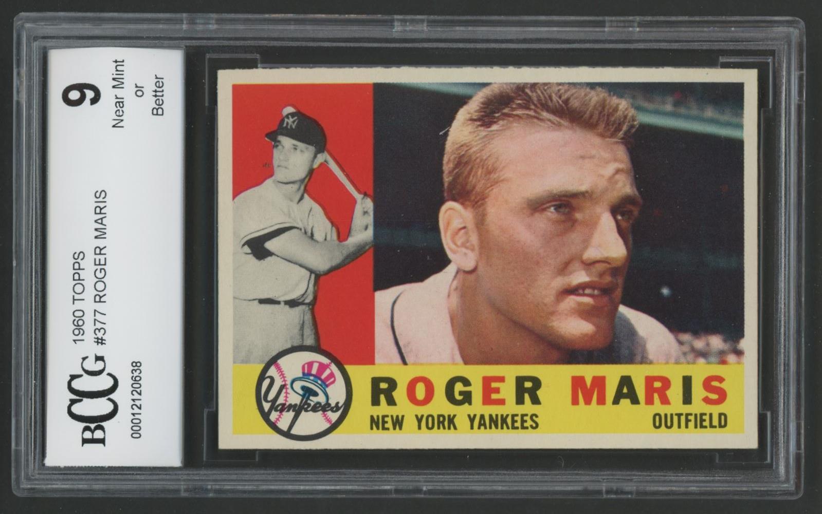 Roger Maris 1960 Topps #377 (BCCG 9) | Pristine Auction