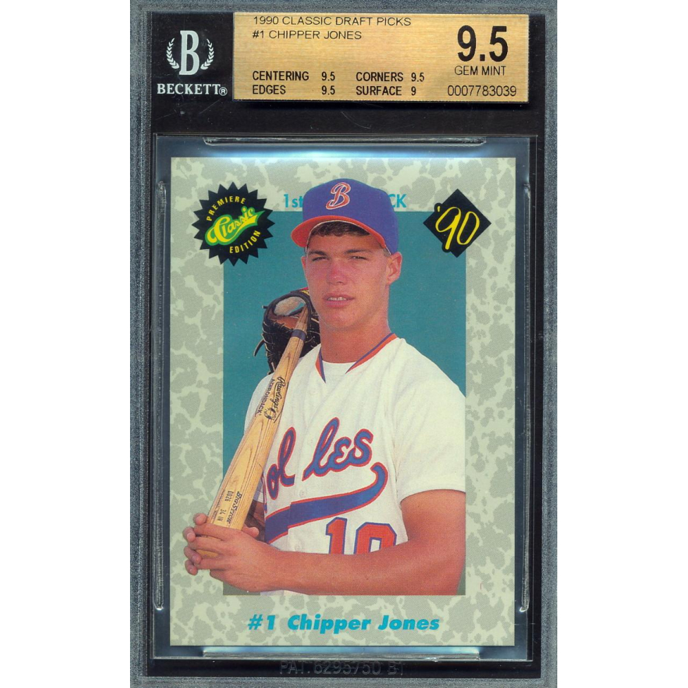 Chipper Jones 1990 Classic Draft Picks #1 (BGS 9.5) | Pristine Auction