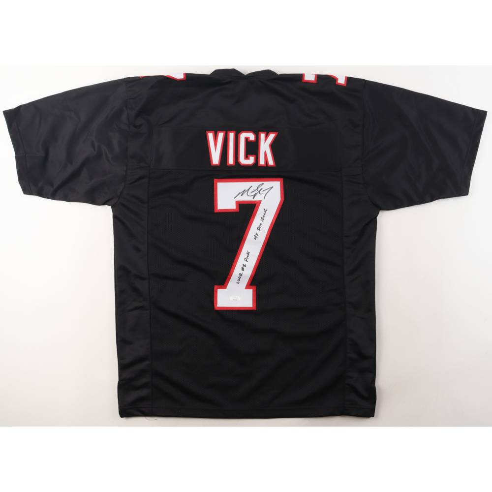 Michael Vick Signed Jersey Inscribed "2001 #1 Pick" & "4x Pro Bowl ...