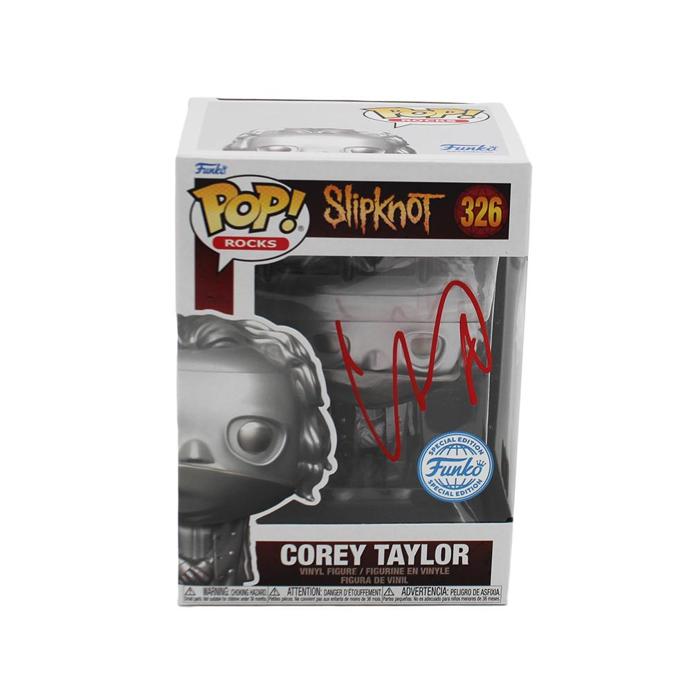 Corey Taylor Signed Pop! Rocks Slipknot #326 Funko Pop! Vinyl Figure ...