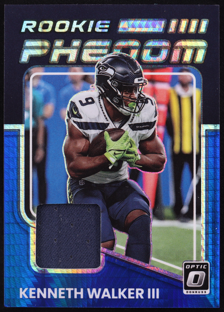 Kenneth Walker III 2022 Donruss Optic Rookie Phenoms Jerseys Blue Hyper ...
