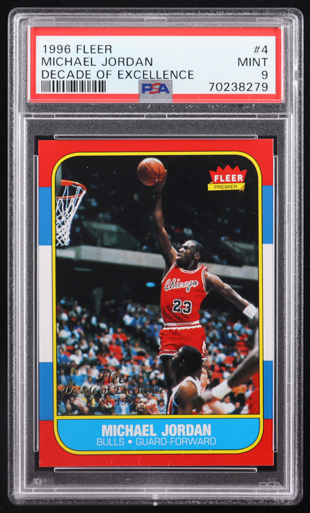 Michael Jordan 1996-97 Ultra Decade of Excellence #U4 (PSA 9 ...