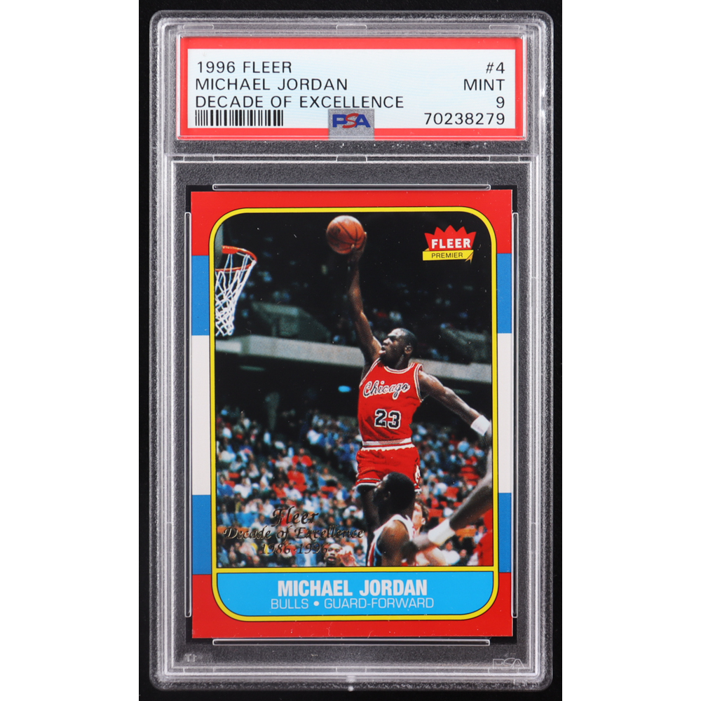 Michael Jordan 1996-97 Ultra Decade of Excellence #U4 (PSA 9 ...