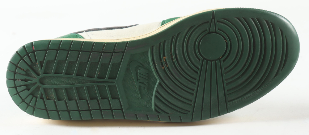 Larry Bird Signed Vintage Nike Air Jordan Jumpman Basketball Shoe With ...