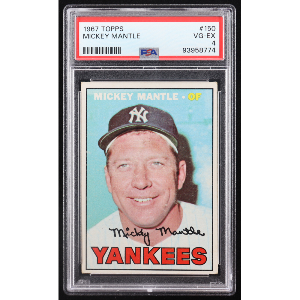 Mickey Mantle 1967 Topps #150 (PSA 4) | Pristine Auction