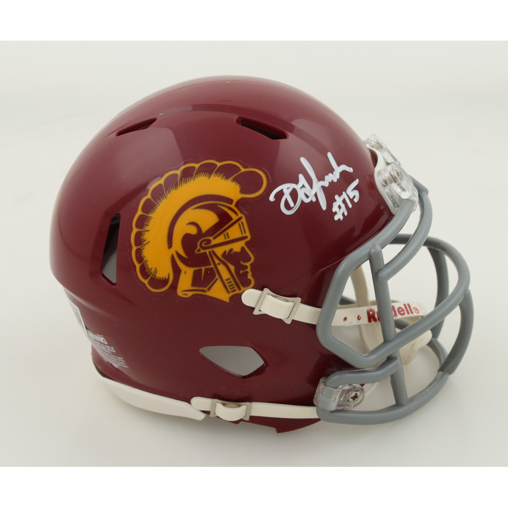 Drake London Signed USC Trojans Speed Mini Helmet (Beckett) | Pristine ...