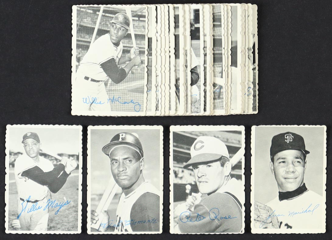 1969 Topps Deckle Edge Baseball Set of (33) Cards with Pete Rose, #21 ...