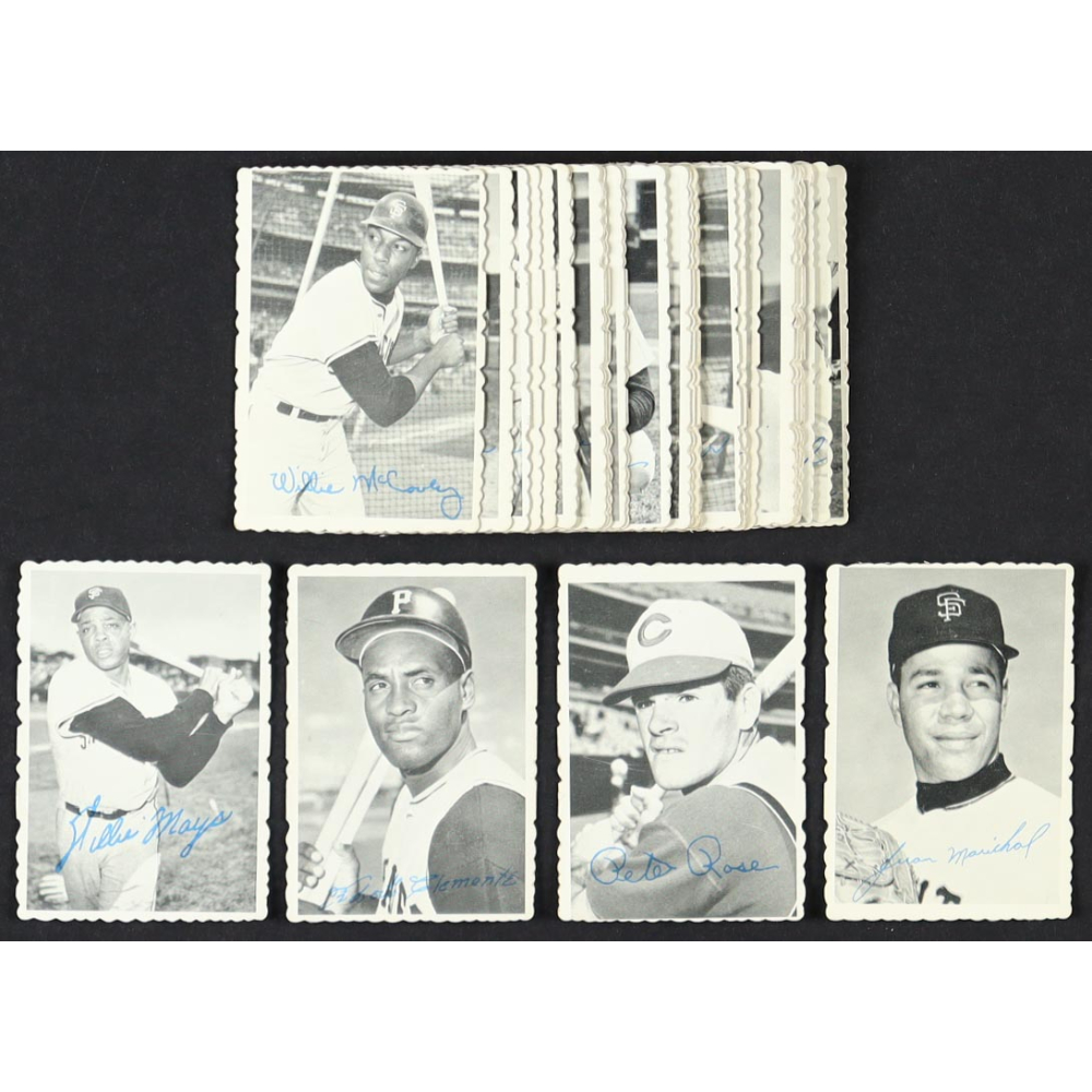 1969 Topps Deckle Edge Baseball Set of (33) Cards with Pete Rose, #21 ...