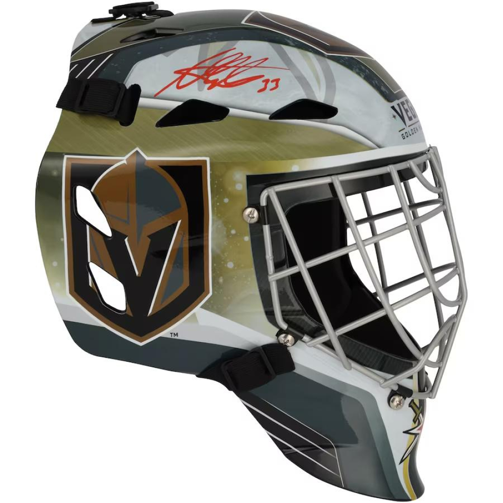 Adin Hill Signed Golden Knights Full-Size Goalie Mask (Fanatics ...