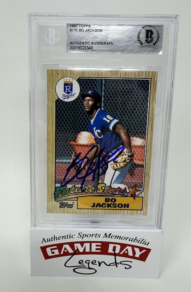 Bo Jackson Signed 1987 Topps #170 RC (BGS) | Pristine Auction