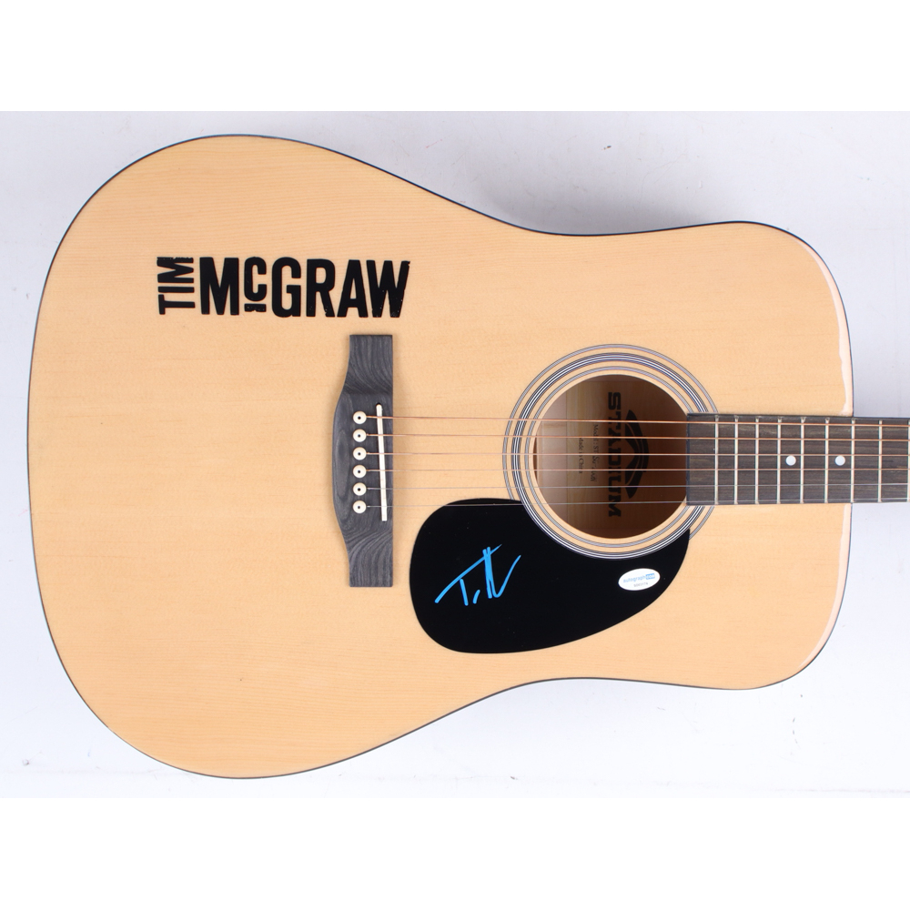 Tim McGraw Signed 40" Acoustic Guitar (ACOA) | Pristine Auction