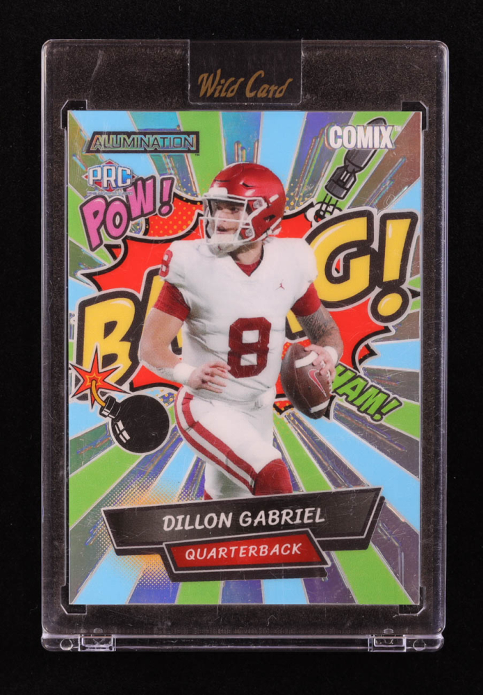 Dillon Gabriel 2023 Wild Card Alumination Comix Blue Green Prismatic # ...