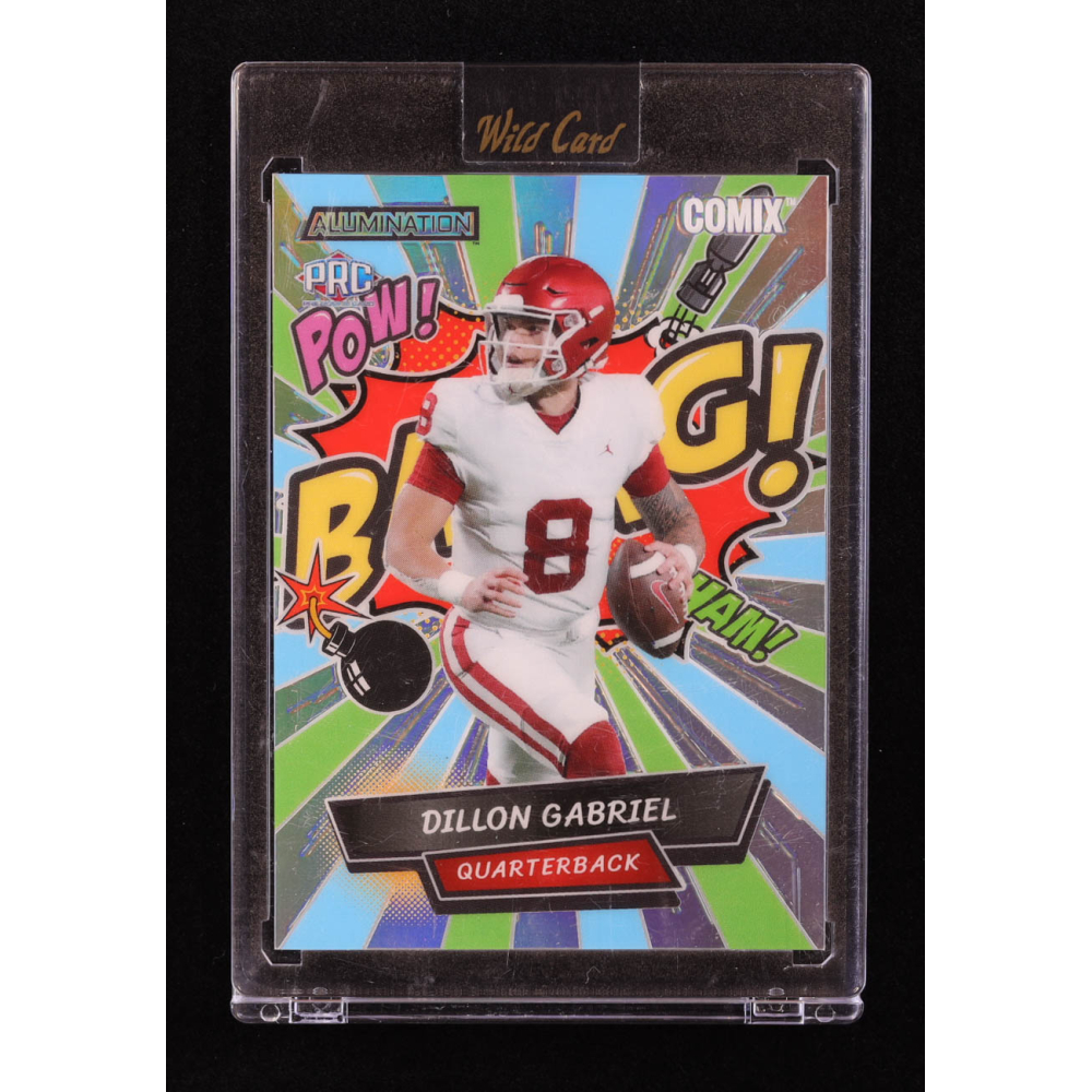 Dillon Gabriel 2023 Wild Card Alumination Comix Blue Green Prismatic # ...