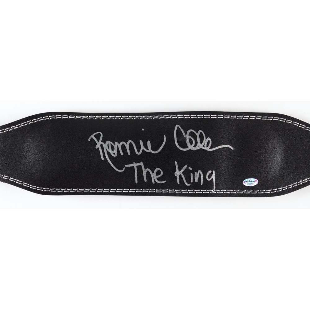Ronnie Coleman Signed Belt Inscribed "The King" (Leaf) | Pristine Auction