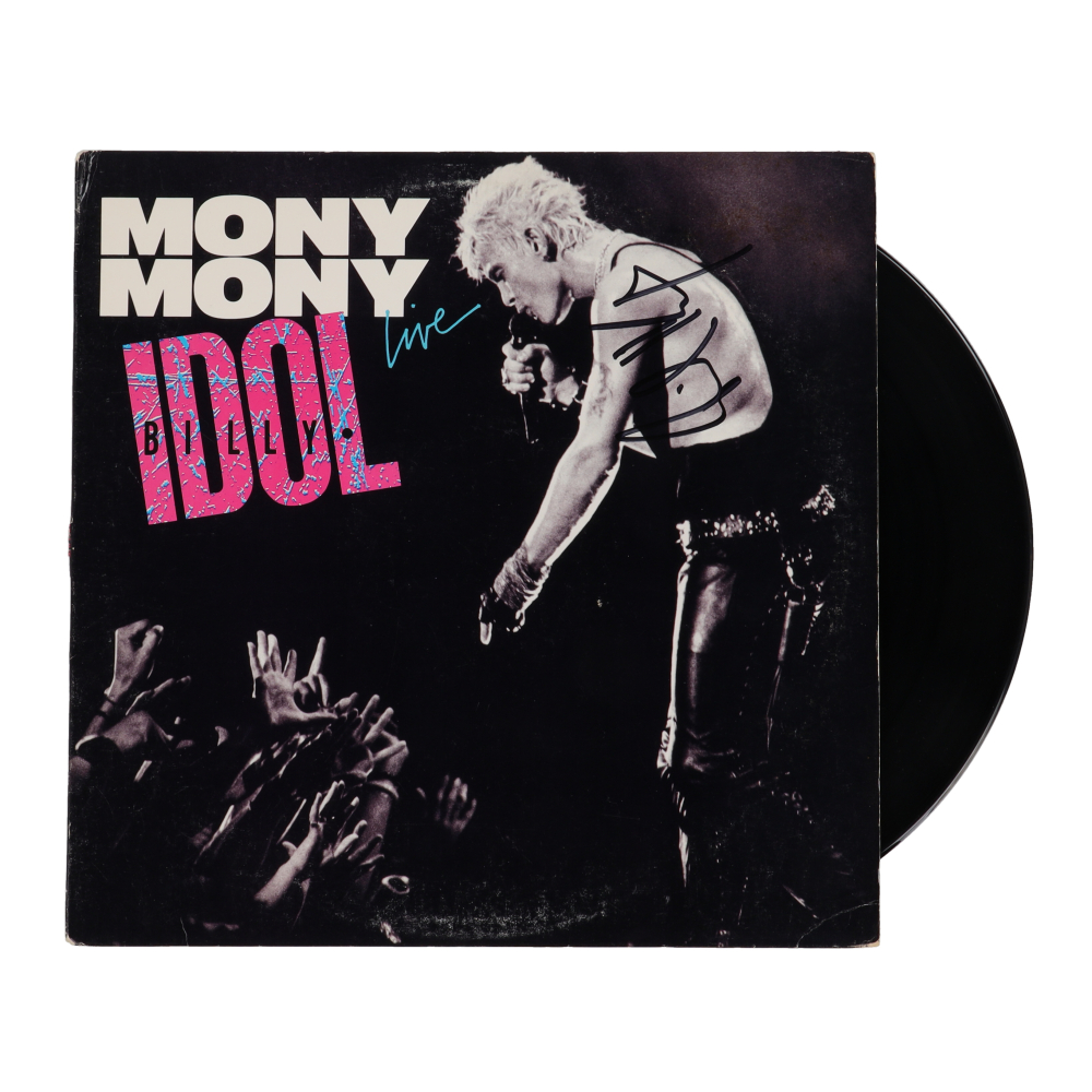 Billy Idol Signed "Mony Mony Live" Vinyl Record Album (JSA) | Pristine Auction