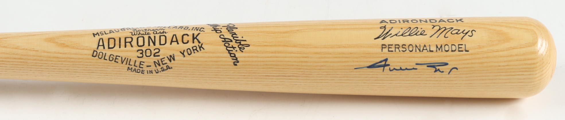 Willie Mays Signed Adirondack Player Model Baseball Bat (PSA ...