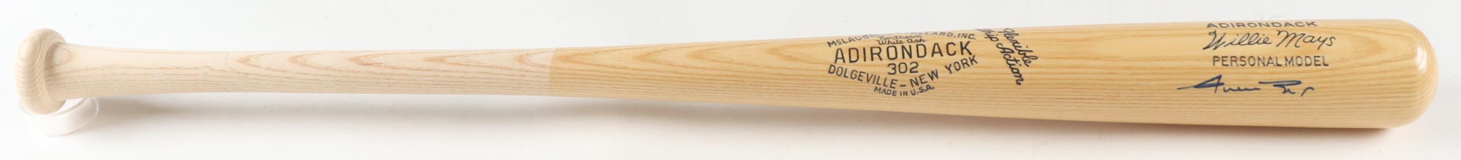 Willie Mays Signed Adirondack Player Model Baseball Bat (PSA ...