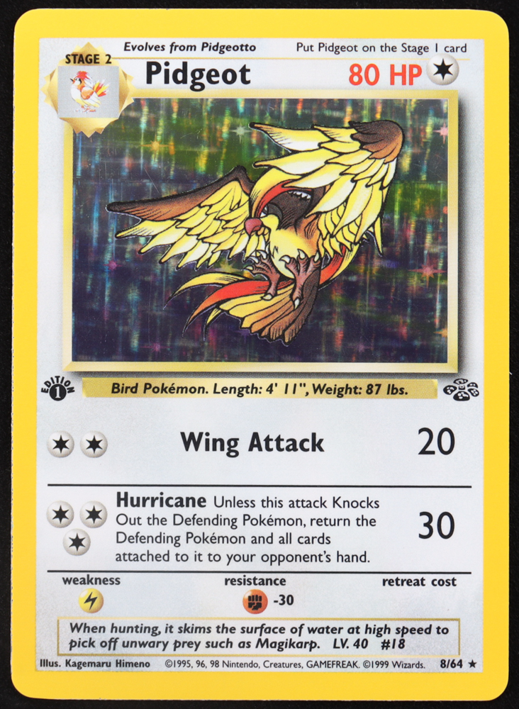 Pidgeot Pokemon 1999 Jungle #8 Holo | Pristine Auction