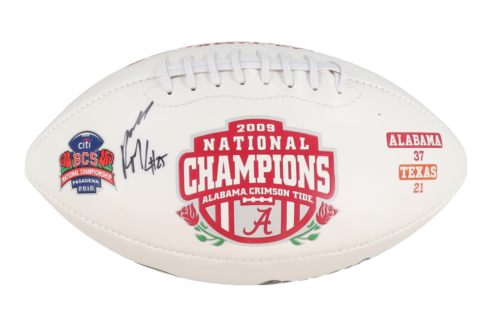 Rolando McClain Signed Alabama Crimson Tide Logo Football (JSA ...