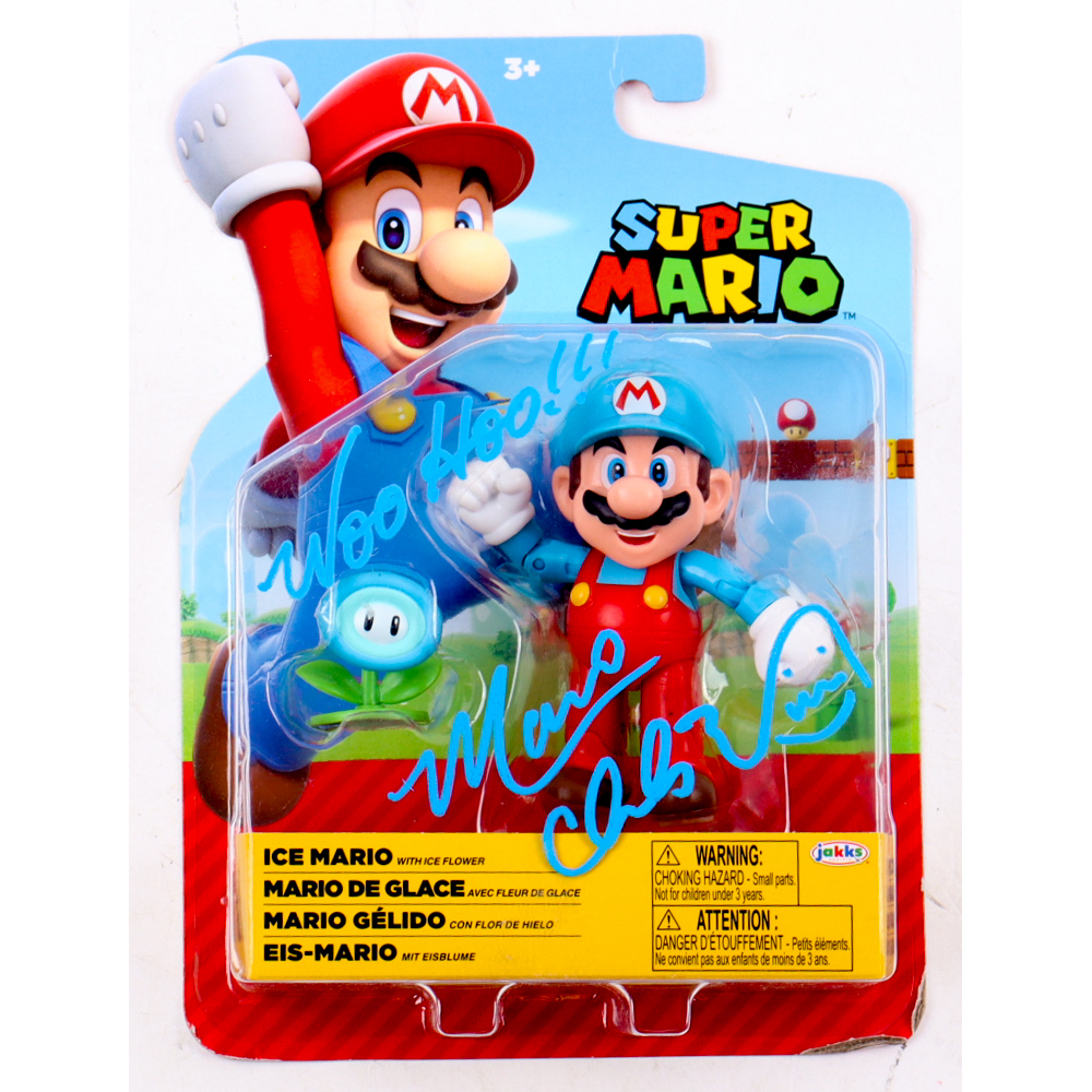 Charles Martinet Signed "Super Mario" Mario With Ice Flower Mini Action ...