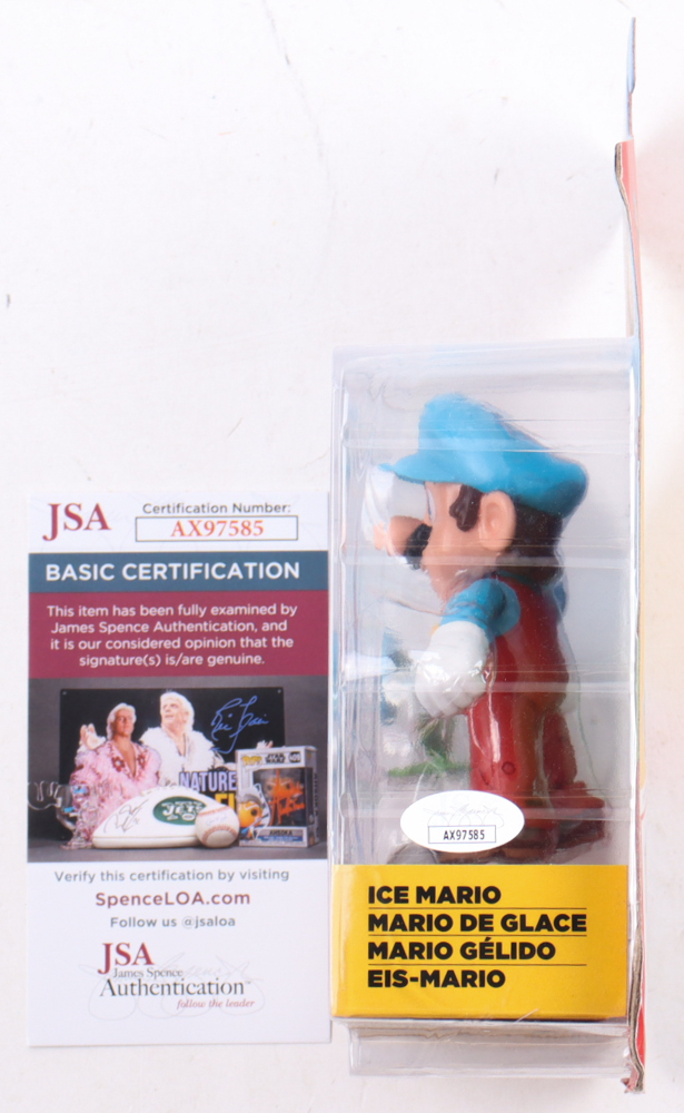 Charles Martinet Signed "Super Mario" Mario With Ice Flower Mini Action ...