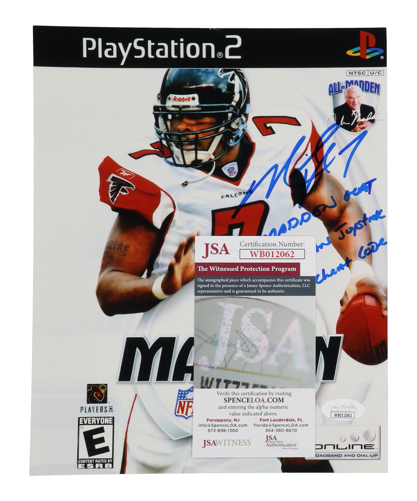 Michael Vick Signed "Madden 2004" Falcons 8x10 Photo Inscribed "Madden ...