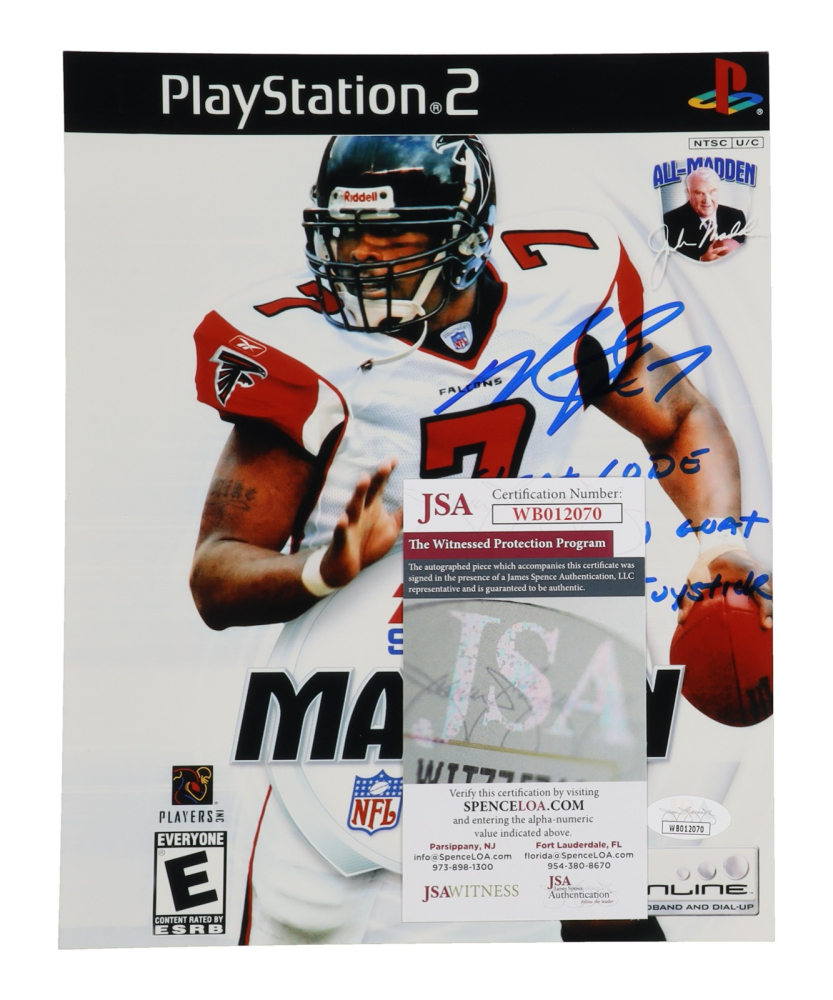 Michael Vick Signed "Madden 2004" Falcons 8x10 Photo Inscribed "Cheat ...