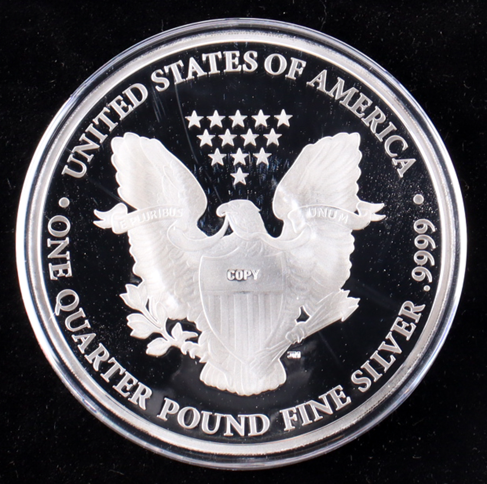 2016 National Collector's Mint Giant Quarter Pound Silver Eagle Proof ...