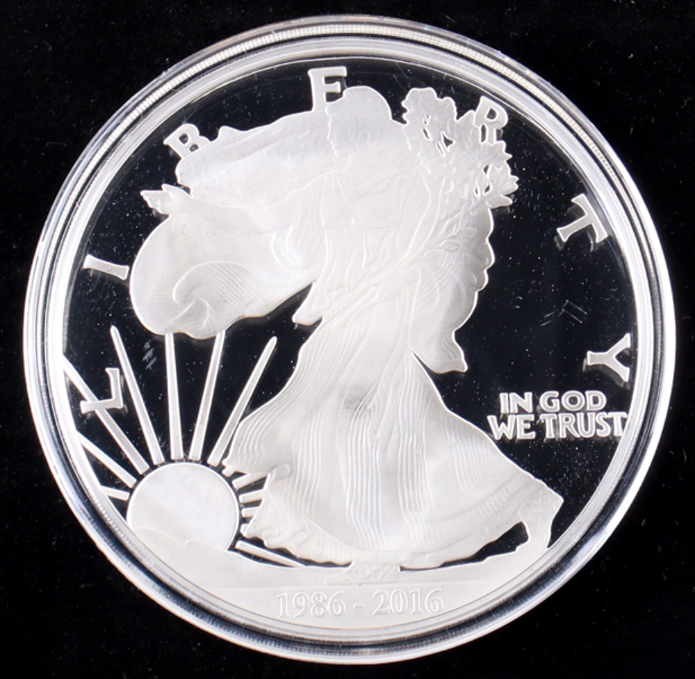 2016 National Collector's Mint Giant Quarter Pound Silver Eagle Proof ...