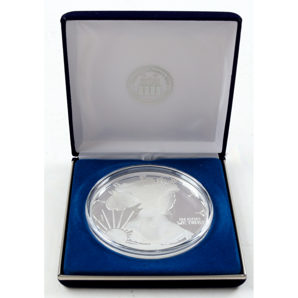 2016 National Collector's Mint Giant Quarter Pound Silver Eagle Proof ...