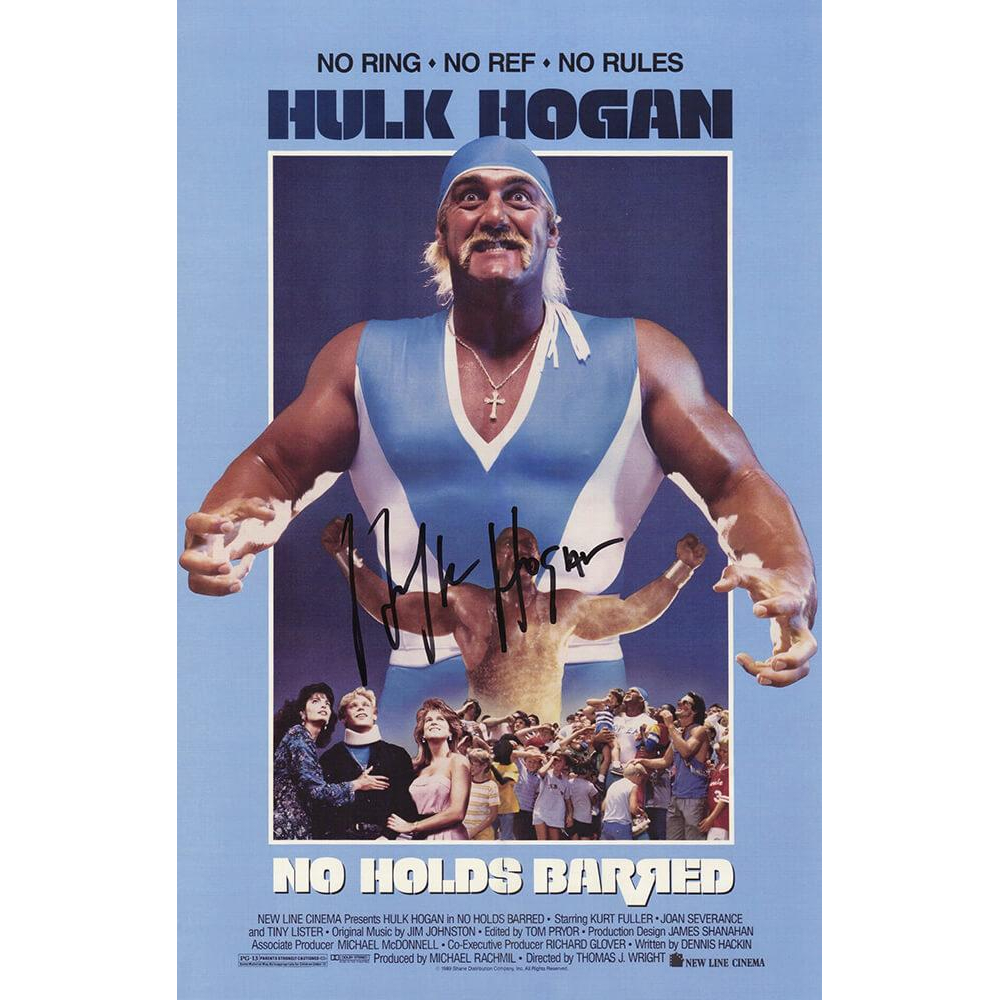 Hulk Hogan Signed "No Holds Barred" 11x17 Movie Poster (Schwartz ...