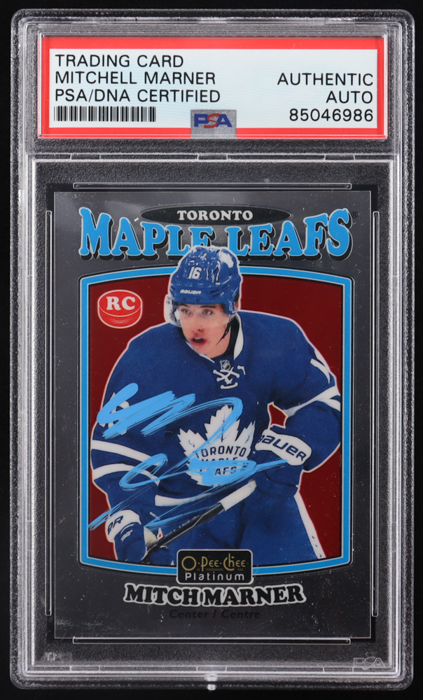 Mitch Marner Signed 2016-17 O-Pee-Chee Platinum Retro #R88 RC (PSA ...