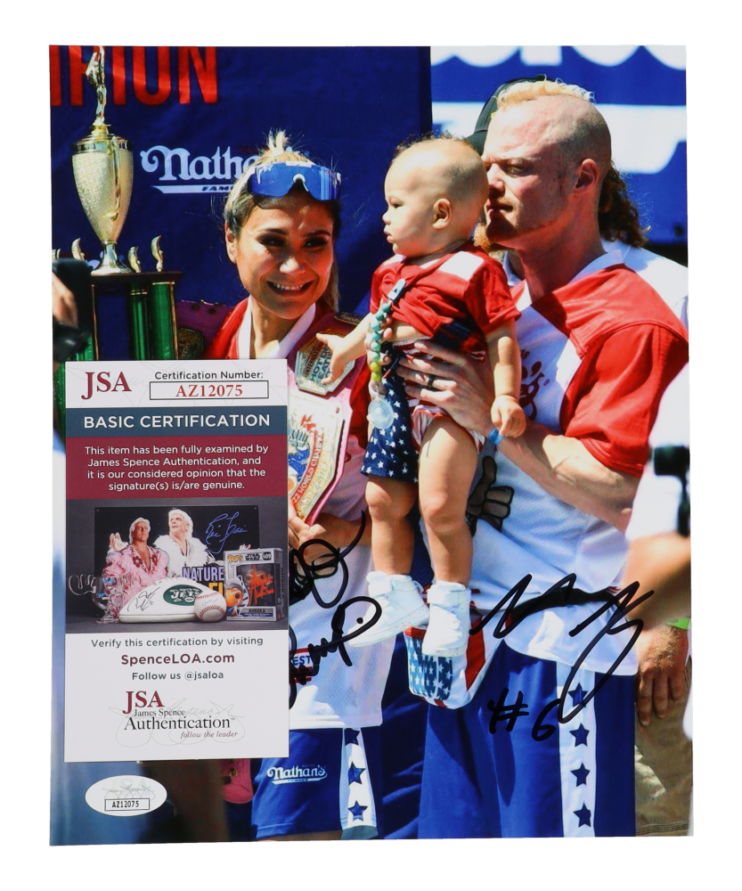 Nick Wehry & Miki Sudo Signed 8x10 Photo Inscribed "10x Champ" (JSA ...