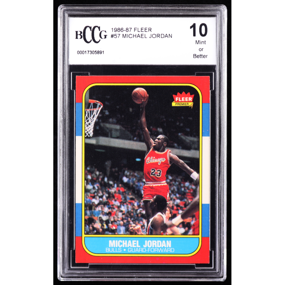Michael Jordan 1986-87 Fleer #57 RC (BCCG 10) | Pristine Auction
