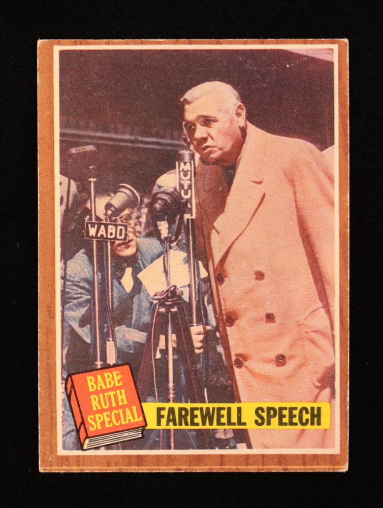 Babe Ruth 1962 Topps #144 Special 10 / Farewell Speech | Pristine Auction