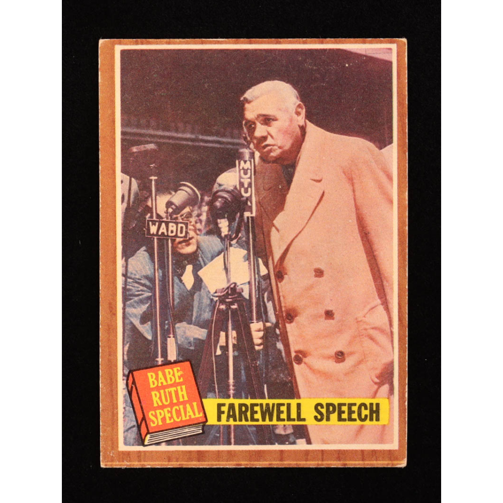 Babe Ruth 1962 Topps #144 Special 10 / Farewell Speech | Pristine Auction