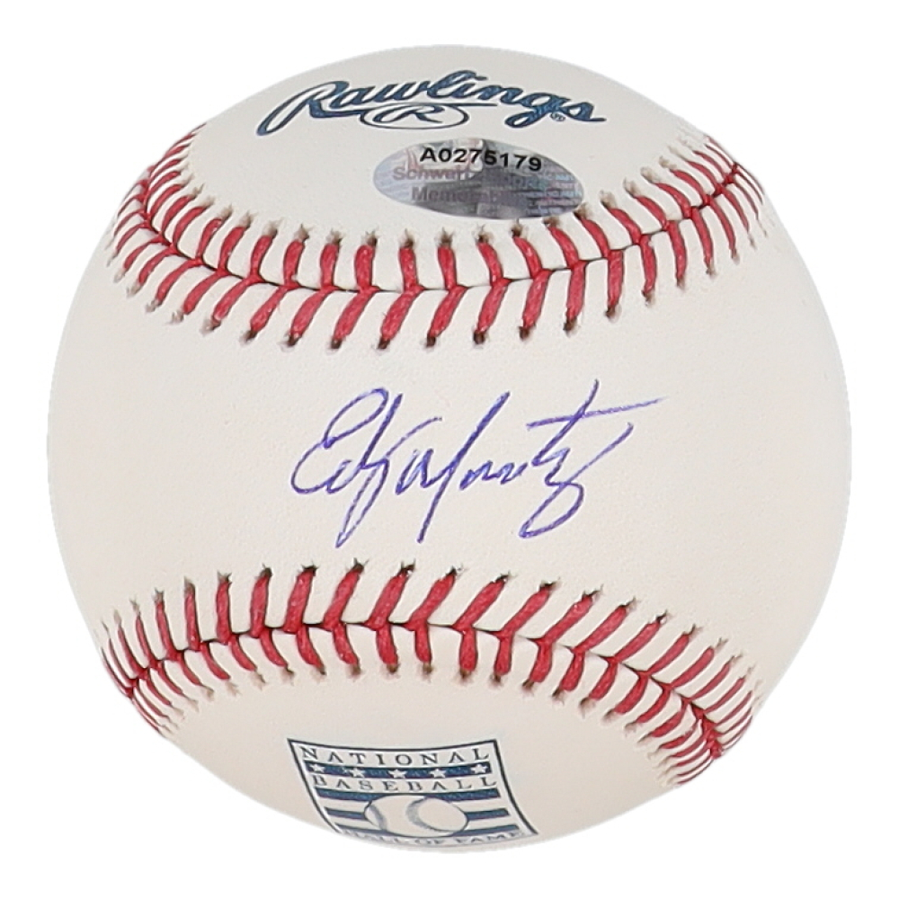 Edgar Martinez Signed OML Hall Of Fame Logo Baseball (Schwartz ...