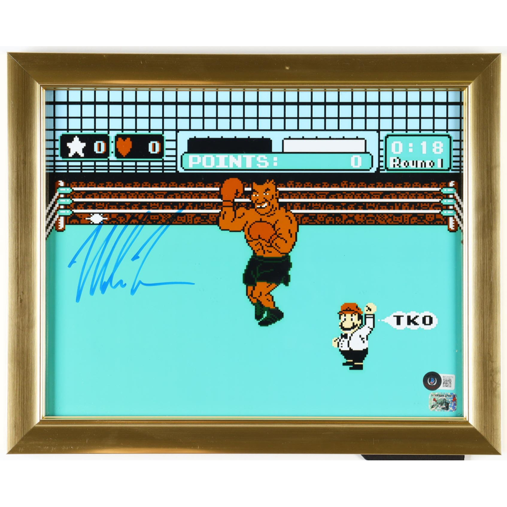 Mike Tyson Signed "Punch-Out!!" Custom Framed Photo Display (Beckett ...