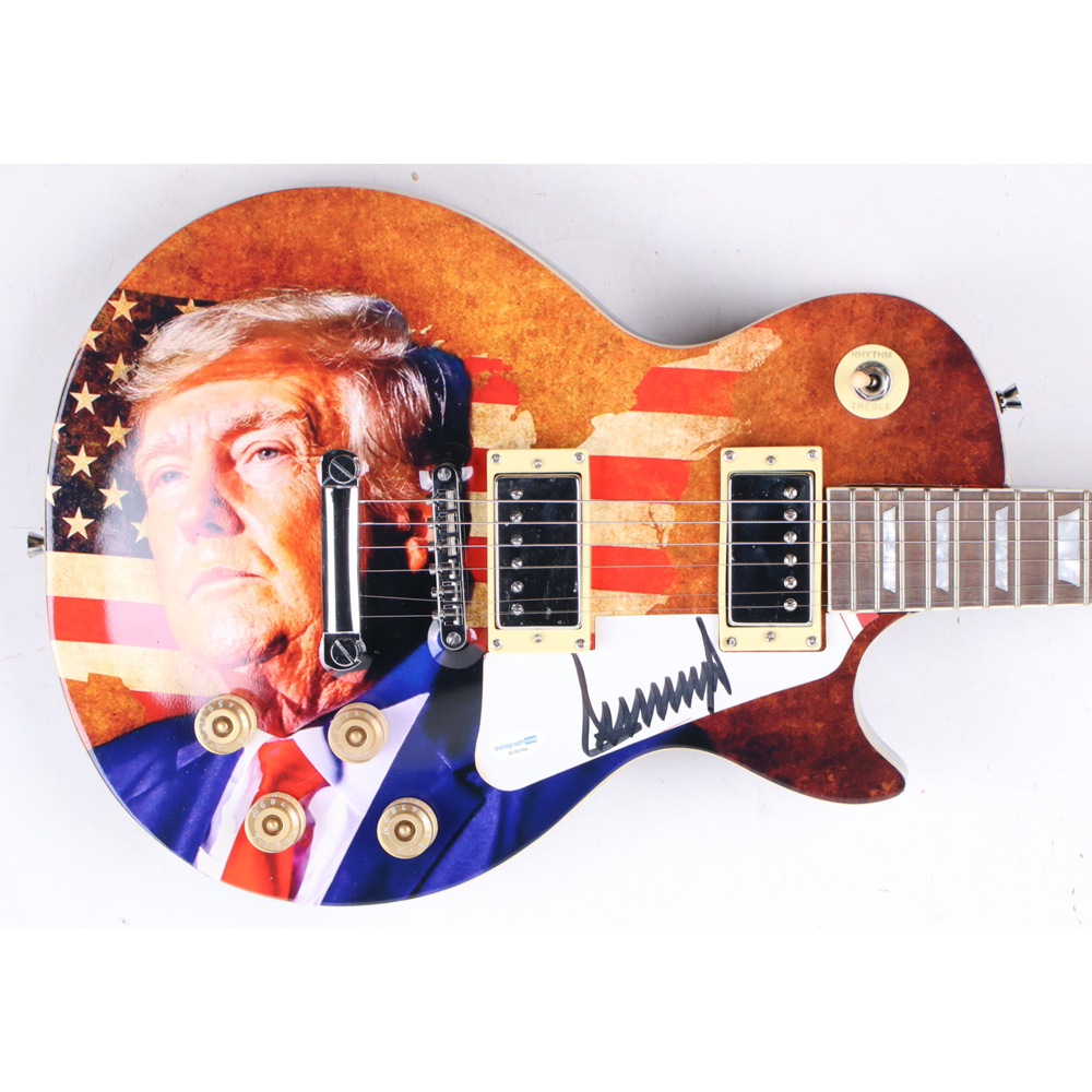 Donald Trump Signed Custom Electric Guitar (AutographCOA ...