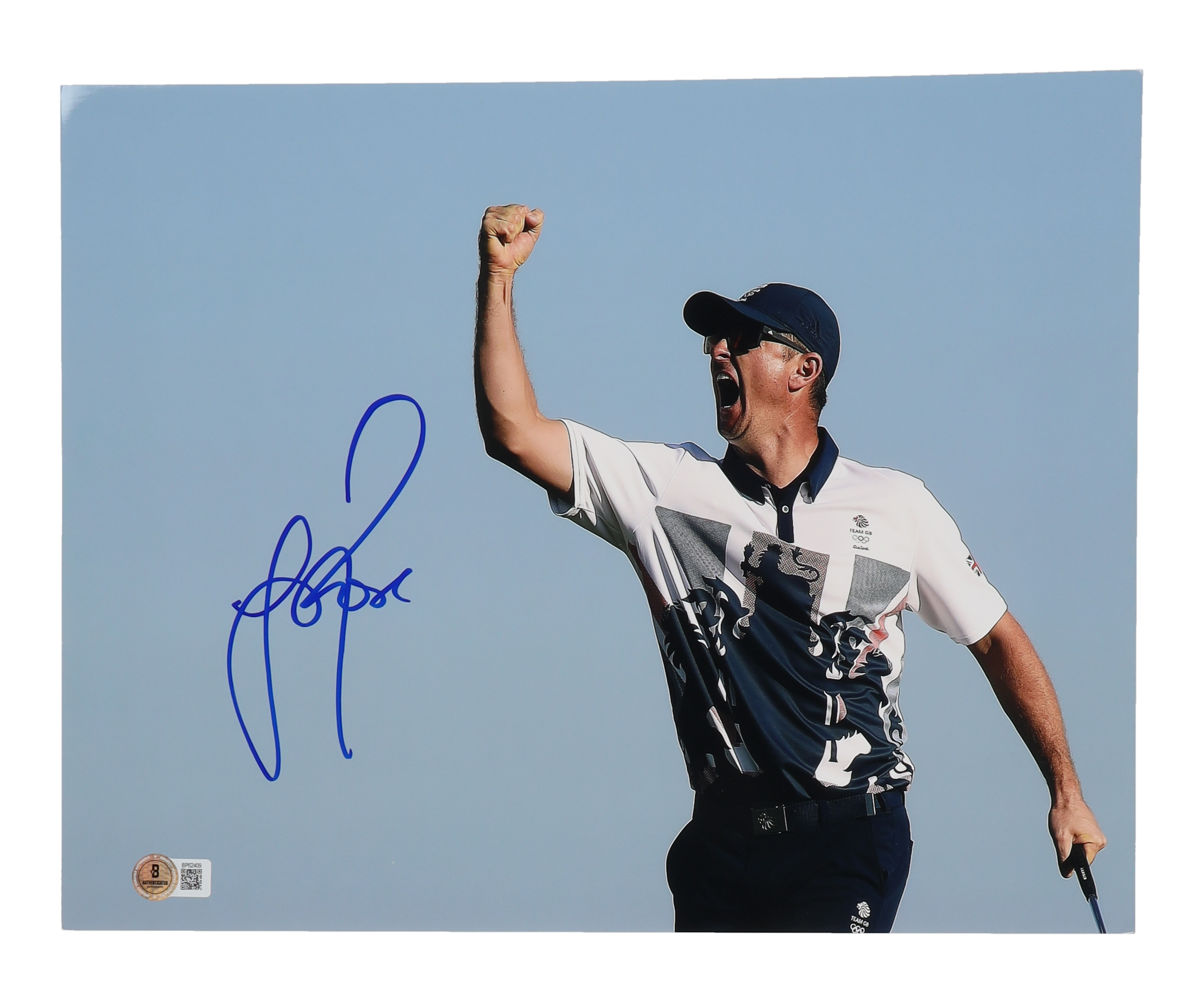 Justin Rose Signed 11x14 Photo (Beckett) | Pristine Auction