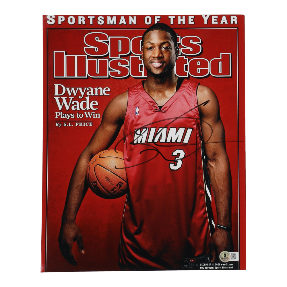 Dwayne Wade Signed Heat 11x14 Photo (Beckett) | Pristine Auction