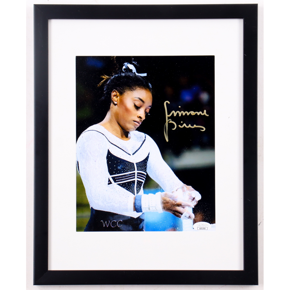 Simone Biles Signed Custom Framed Photo Display (JSA) | Pristine Auction