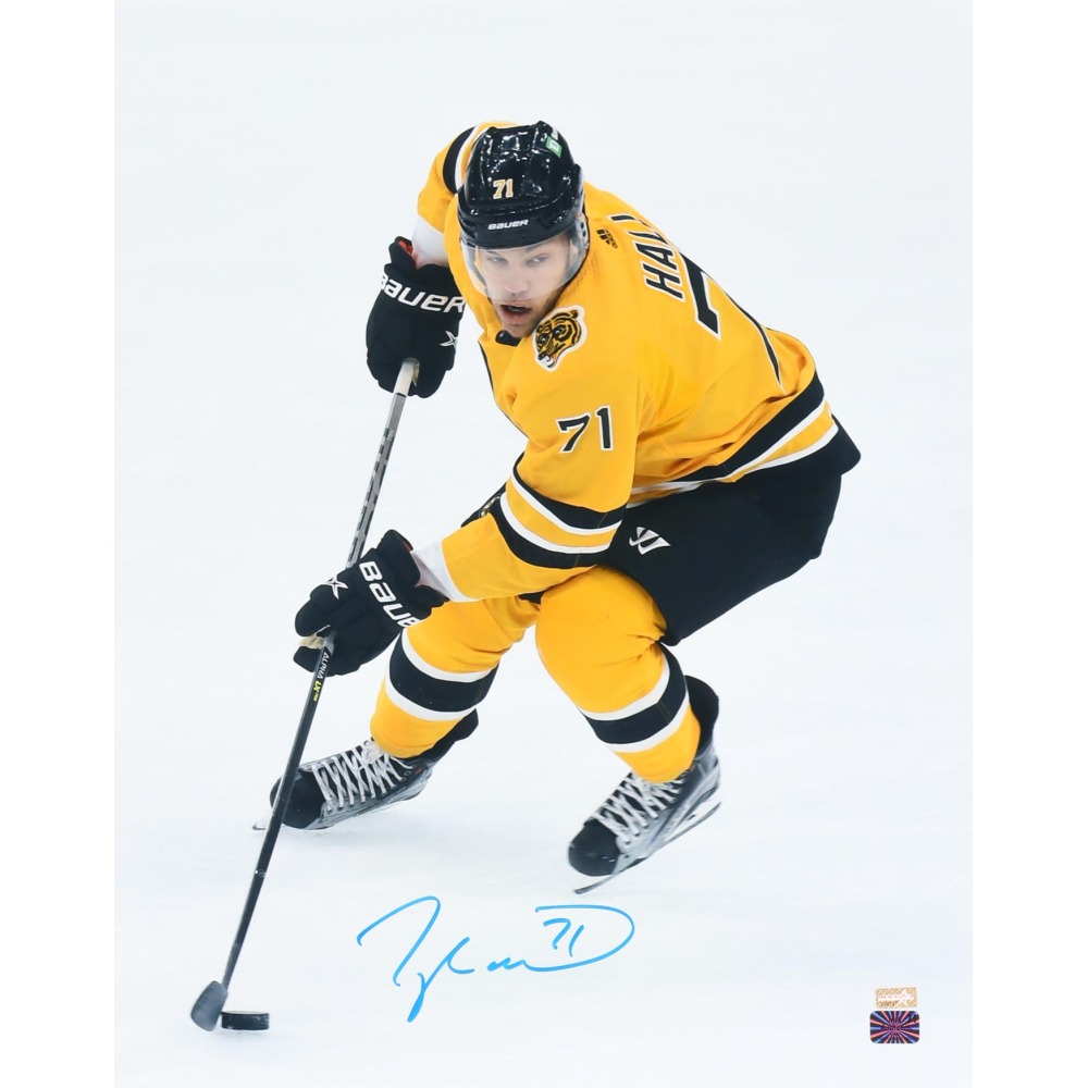 Taylor Hall Signed Bruins 16x20 Photo (Hall & New England Picture ...